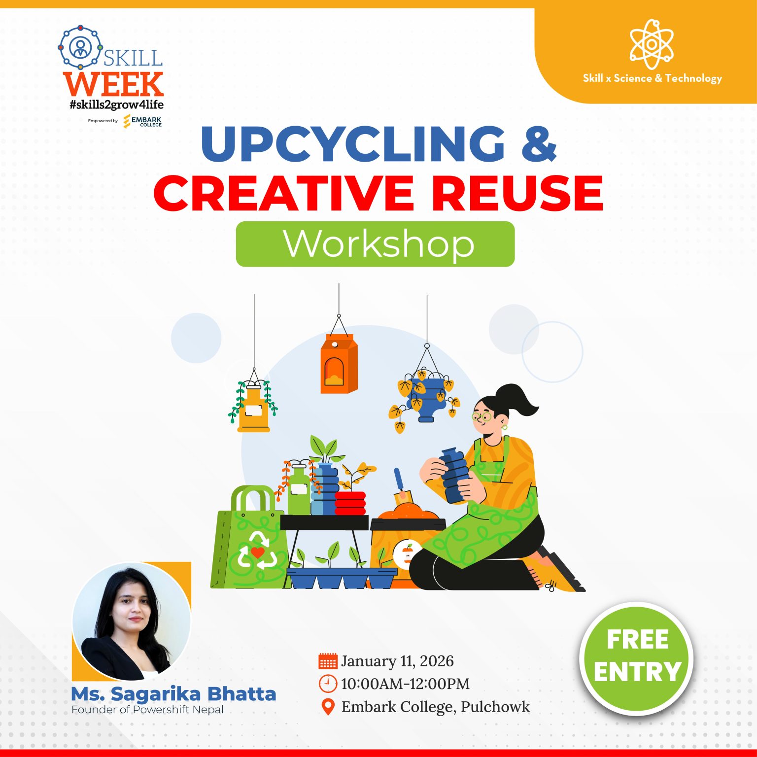 Upcycling & Creative Reuse Workshop 2026 – Skill Week